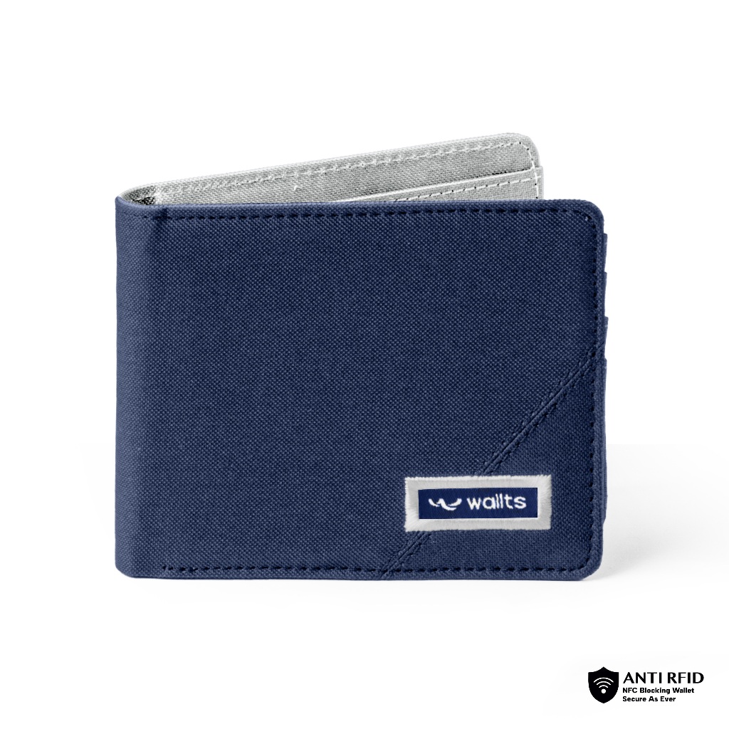 Wallts Keio Navy Grey - กระเป๋าสตางค์ผู้ชาย กระเป๋าสตางค์พับผู้ชาย กระเป๋าสตางค์ผู้ชาย | Shopee ...