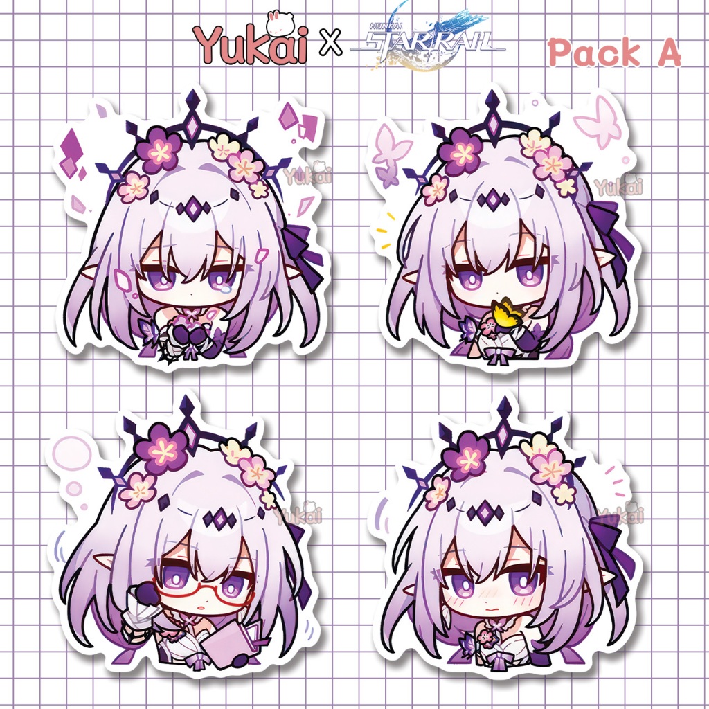 Premium Honkai Star Rail (HSR) Castor Stickers - ชุดสติ๊กเกอร์อนิเมะกัน ...