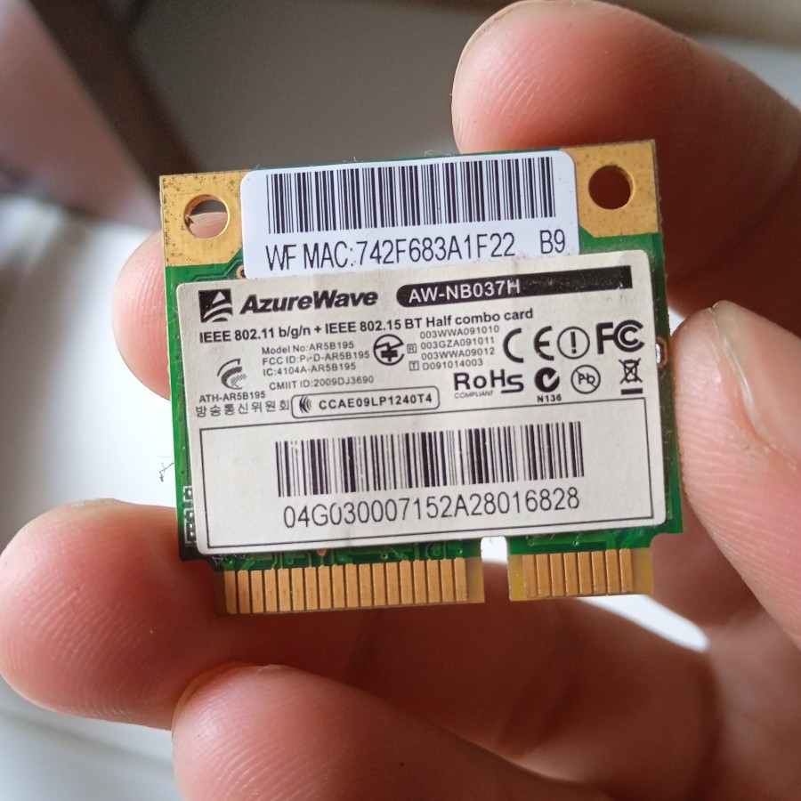 Original Asus X43U K43U A43S Atheros AR5B195 แล็ปท็อปการ์ด Wifi ...