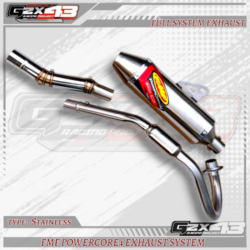 ไอเสีย 38 มม.FMF powercore4 ksr 110 ksr racing ksr pro msx 125 klx 150 crf150 xr150 xr200 xtz125 ...