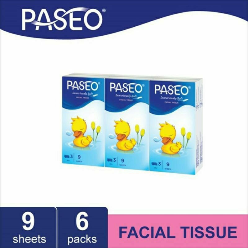 | 6 แพ็ค | Paseo Horky Luxury Soft Non Perfumed Pocket Tissue 9s 3ply ...