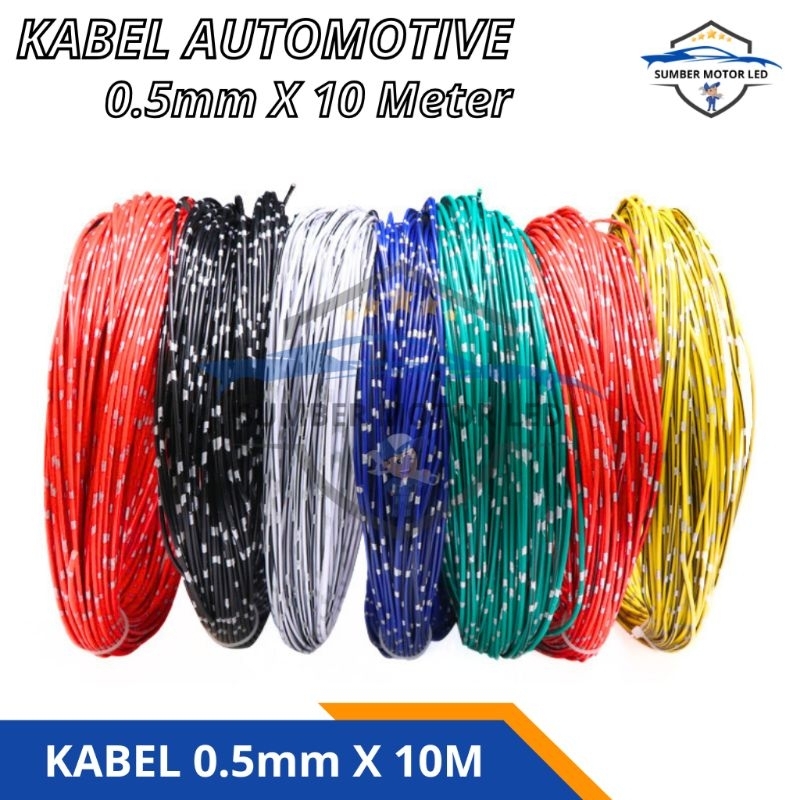 AVS Spot Cable 0.5mm x 10m สายยานยนต์รถยนต์รถจักรยานยนต์ไฟฟ้า Body Cable สายทองแดงไฟเบอร์ ...