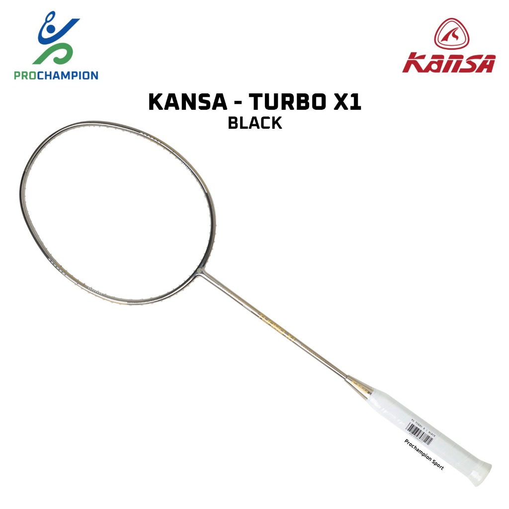 KASA Turbo X 1 ไม้แบดมินตัน Turbo Racket X-1 Chrome Black | Shopee Thailand