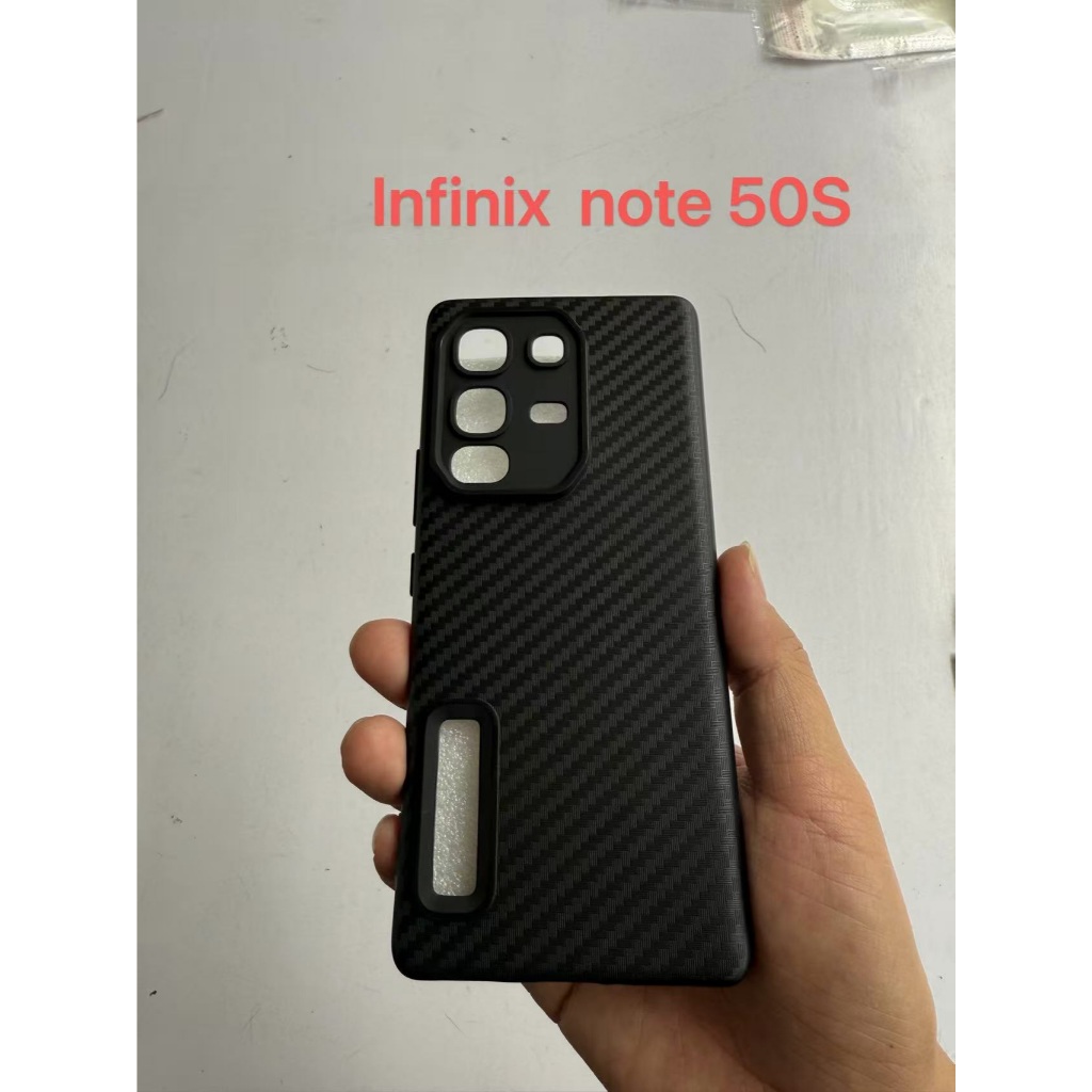Infinix Hp NOTE 50S / 50 PRO / Hot 50 Pro + Plus Silicone Motif Carbon ...