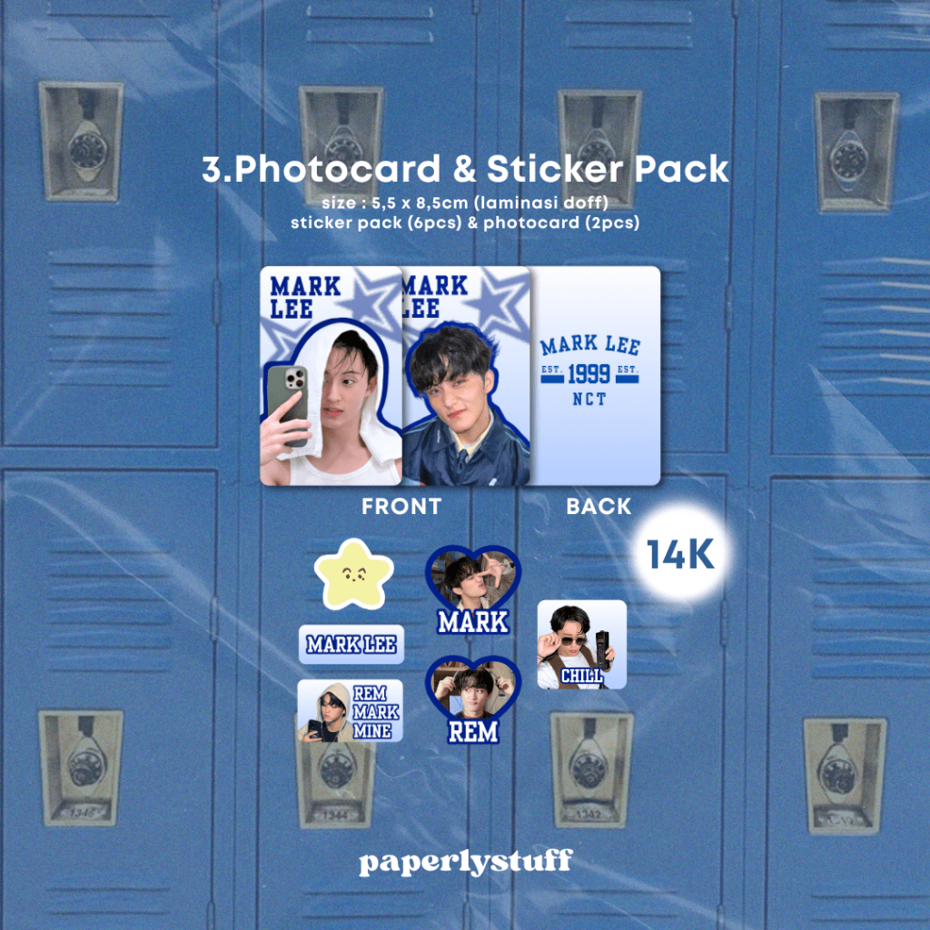 MINI FANKIT MARK LEE REM 1999 NCT 127 & NCT DREAM FANMADE Photocard ...
