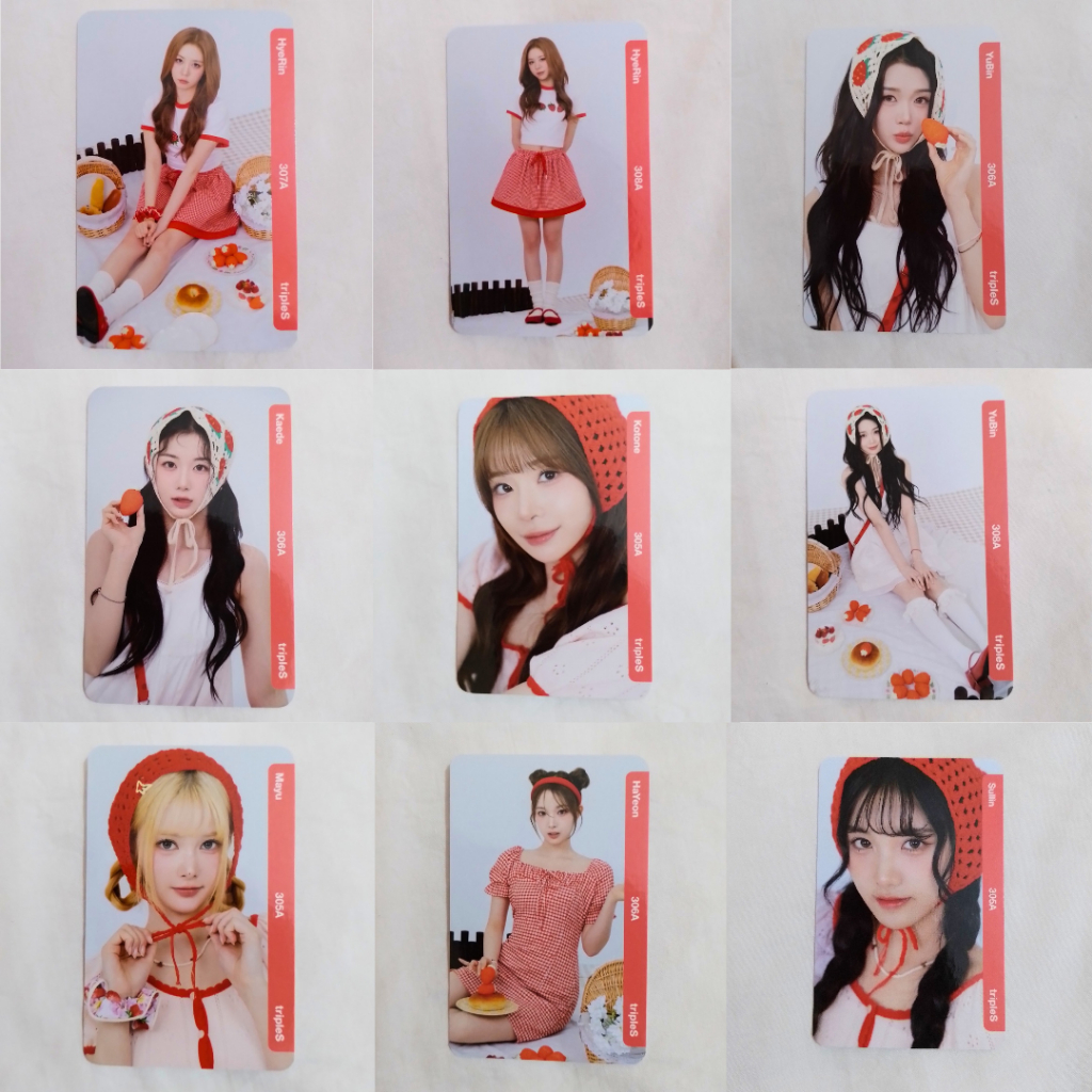TripleS photocard วัตถุพีซี atom02 AA02 DCO hyerin วัตถุ yubin sullin ...