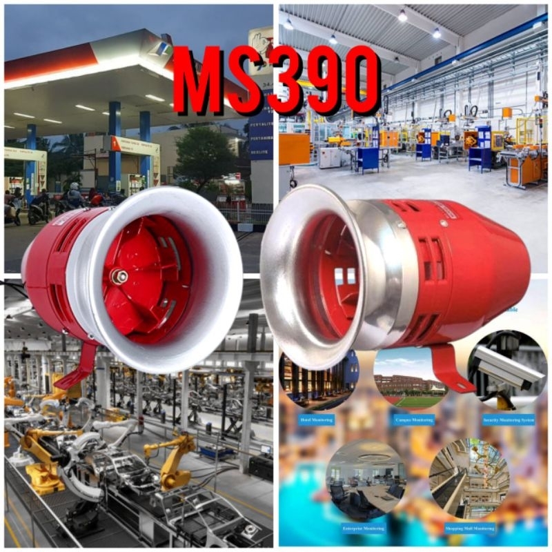 มอเตอร์ไซเรน ms-390 220v สัญญาณเตือนแตรไซเรน AC ms390 | Shopee Thailand