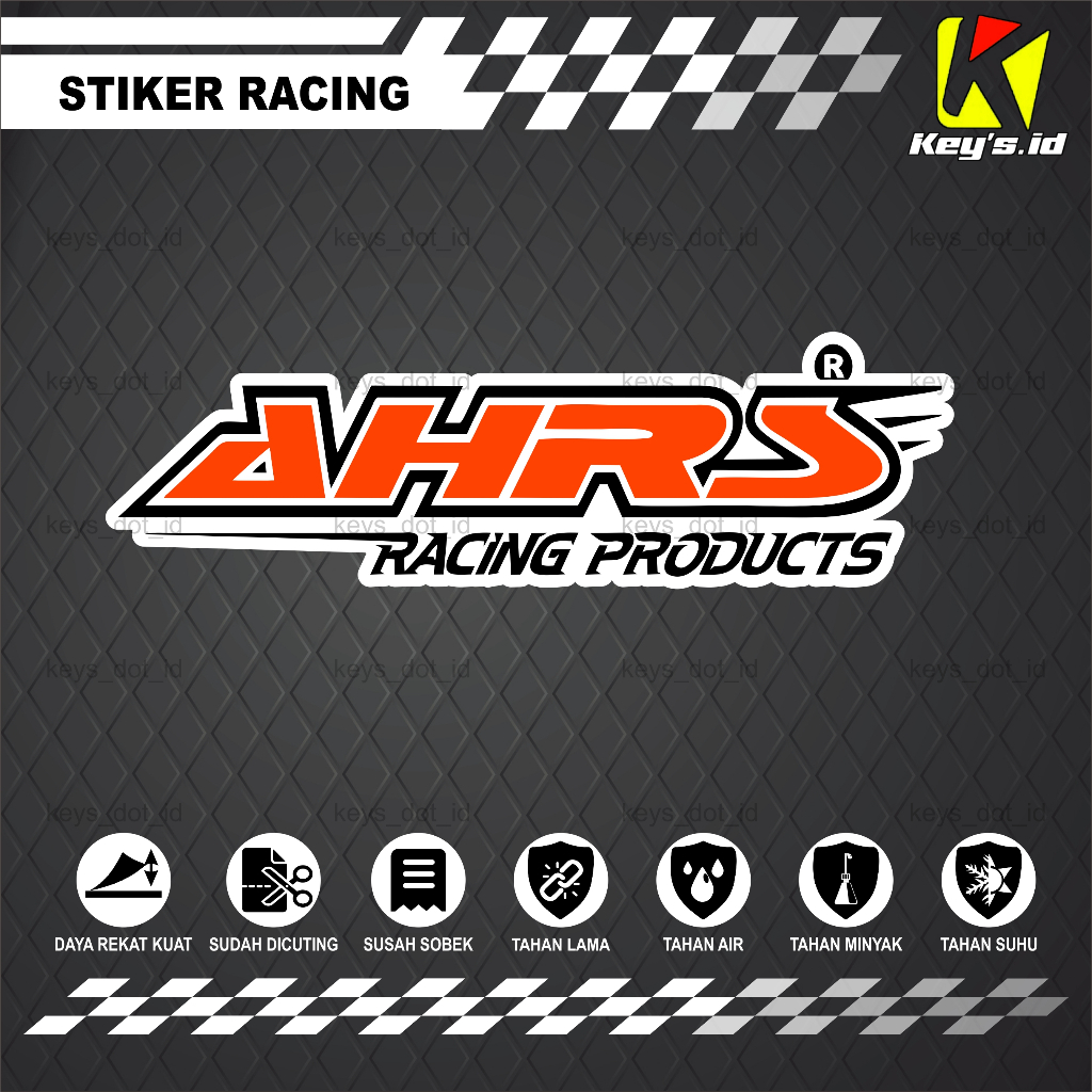 สติ๊กเกอร์แข่ง AHRS, สติ๊กเกอร์ AHRS RACING ALREADY CUT | Shopee Thailand