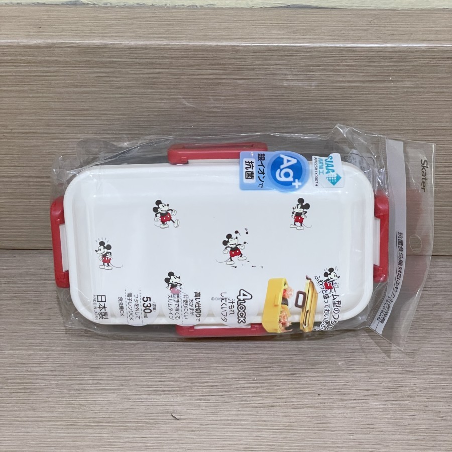 Skater Lunch Box ORIGINAL 530ml Disney Mickey Mouse 4 Lock กล่องอาหาร ...