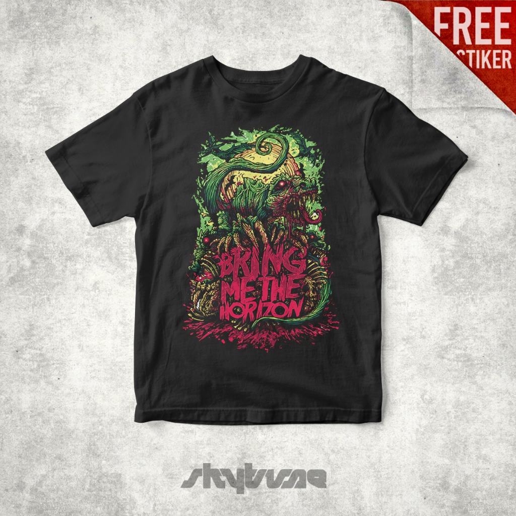 SKYTUNE - BMTH Bring Me The Horizon Dino Music Merch เสื้อยืด ขนาดปกติ ...