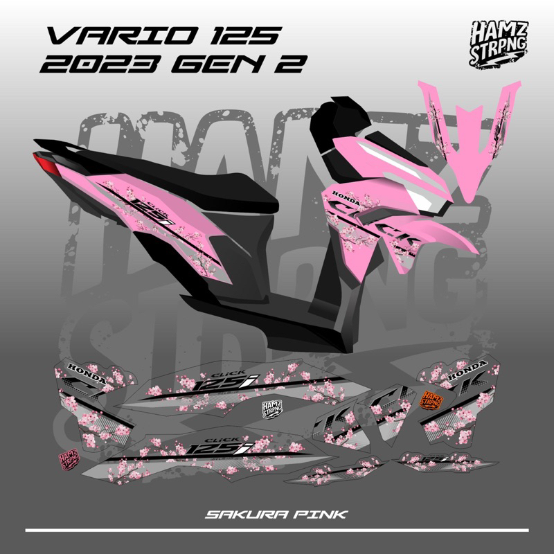 Striping Vario Gen 2 125 2023 สไตล์ Sakura Lanzy | Shopee Thailand