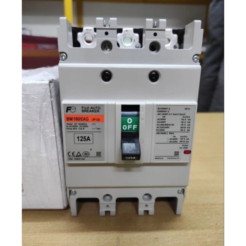 MCCB เบรกเกอร์ NFB Fuji BW 160 EAG 3POLE 125A 150A 160A Fuji Electric ...