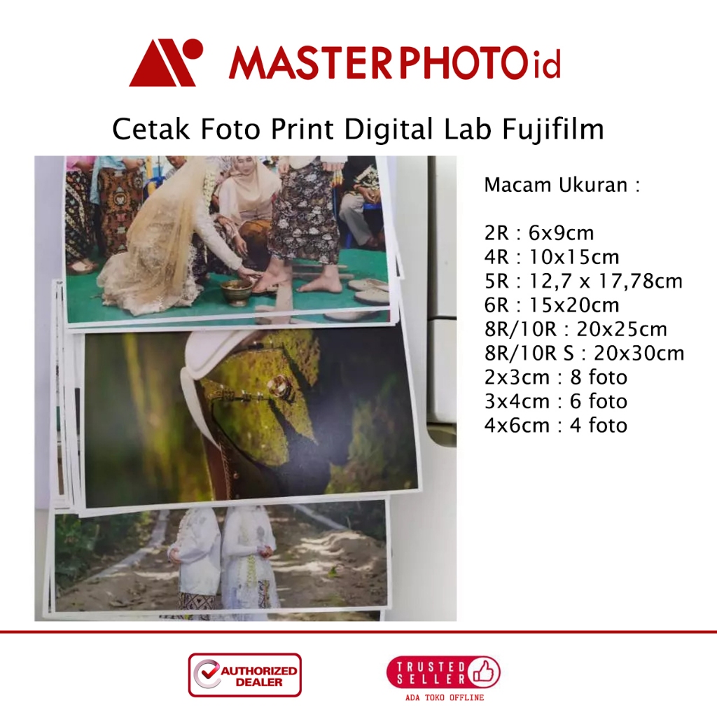 บริการการพิมพ์ภาพถ่าย Fujifilm Digital Lab 3R/4R, 5R, 6R, 8R/10R, 8R/10R JB และเคลือบ | Shopee ...