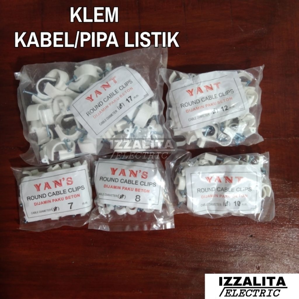 ELECTRICAL CABLE CLAMPS/WHITE ELECTRICAL PIPE CONCRETE NAILS ขนาด 7 8 ...