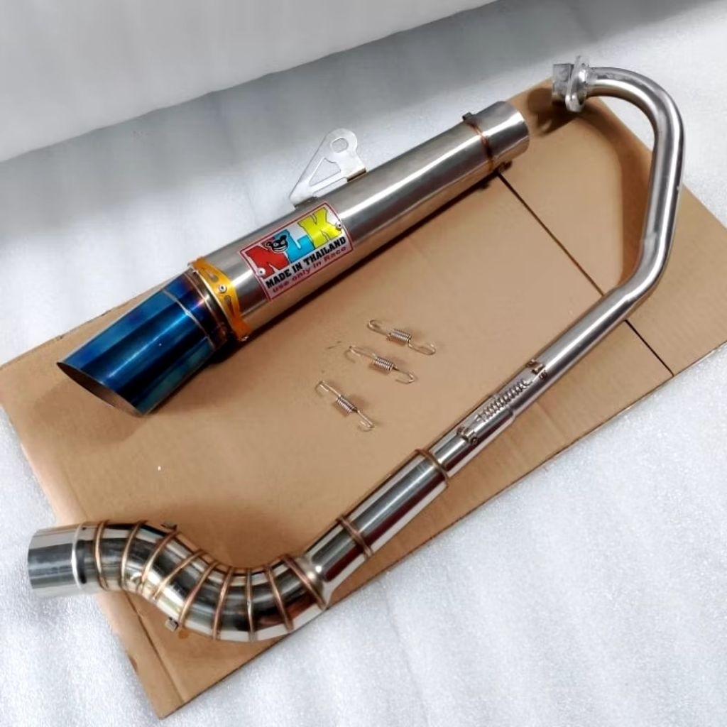 ข้องอใหญ่ 51 มม. + Canister NLK Blue Tip 1set Raider 150 Baj Ct 100 125 ...