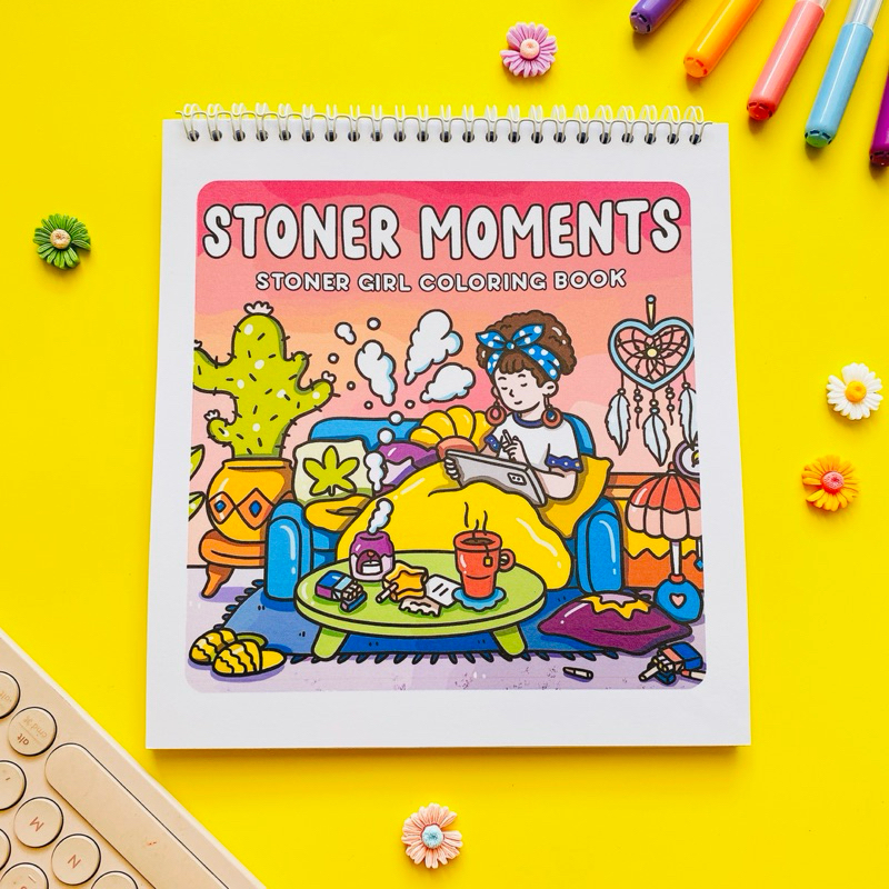 สมุดระบายสี Stonner Moments Stoner Girl | Shopee Thailand