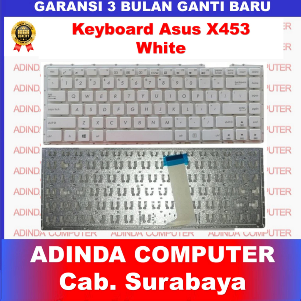 คีย์บอร์ด ASUS X453 X451 A455 A455L A455LB A455LC A455LD A455LN A455LF ...