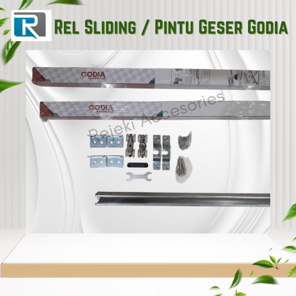 รางเลื่อนประตู/ประตูบานเลื่อน A3/C3 Godia 180 ซม. | Shopee Thailand