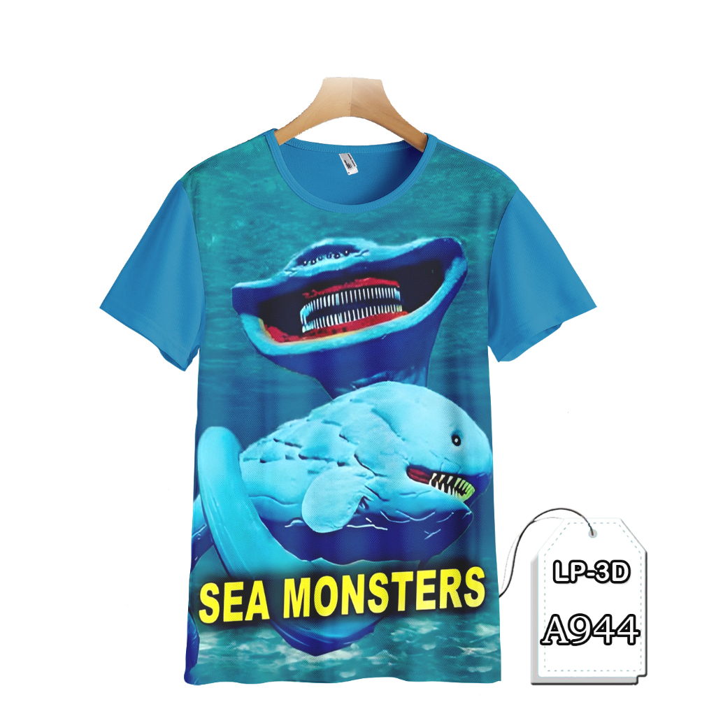 Bloop vs El Gran Maja Sea Monsters Fish เสื้อยืดเสื้อผ้าเด็กและผู้ใหญ่ ...