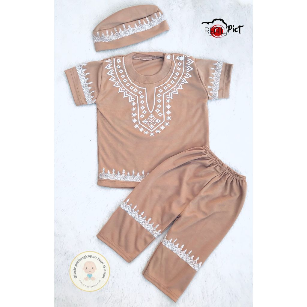 Baby Koko Suit Pants เสื้อเชิ้ตมุสลิม Ramadan Eid เสื้อผ้าเด็ก Bonus ...