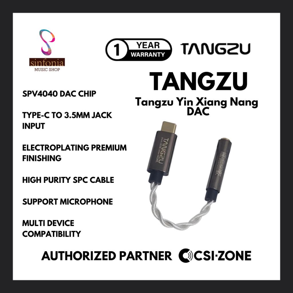 Tangzu Yin Xiang Nang อะแดปเตอร์แบบพกพา DAC / AMP Type C ถึง 3.5 มม. ...