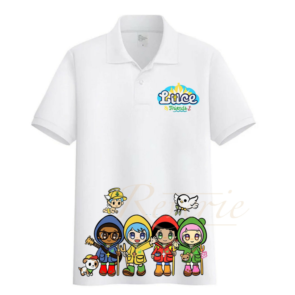 LUCE AND FRIENDS COLLAR POLOSHIRT ผ้า YUBILEUM UNIFORM YUBELIUM MASKOT ...