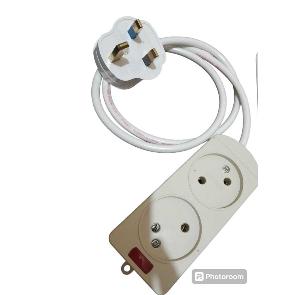 PUTIH STOP CONTACT ELECTRIC ADAPTER PLUG 3 ขา HAJI UMROH ARAB SAUDI ...