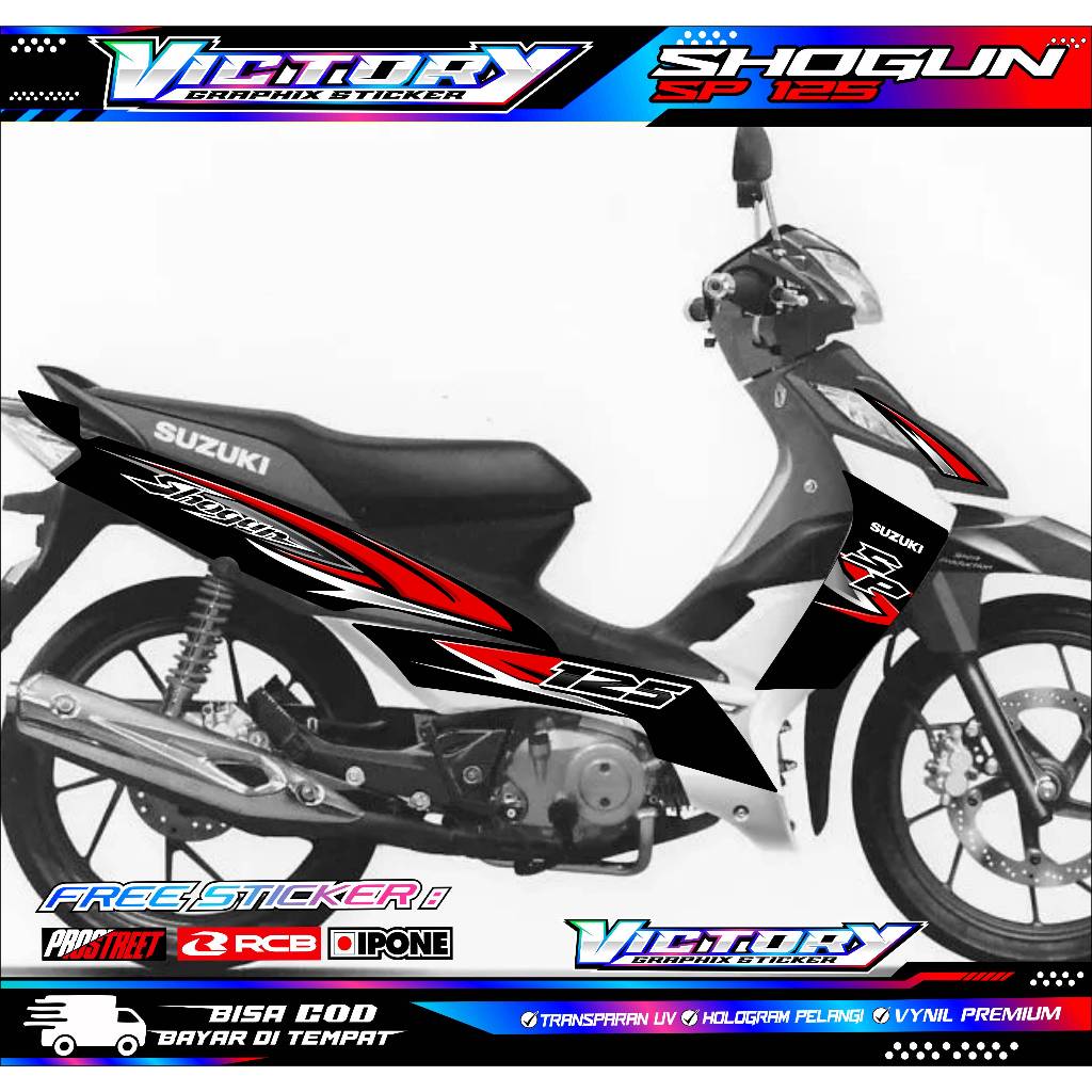 Suzuki SHOGUN 125 SP VARIATION STRIPING / สติ๊กเกอร์ LIST OF SHOGUN 125 ...