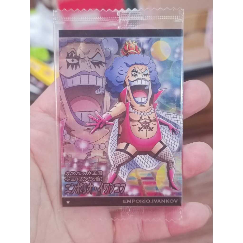 การ์ดเวเฟอร์วันพีซ Emporio Ivankov Bandai หมวกฟางญี่ปุ่น Crew N No.7-10 ...