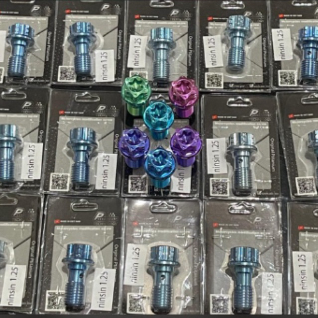 Banjo TITANIUM BOLT ORIGINAL PTITANIUM BRAKE MASTER NEPEL BOLT MADE IN ...