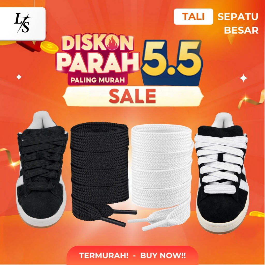 Katun Loucal BIG WIDE FAT Shoelaces Vans Converse 120 ซม. เชือกผูก ...