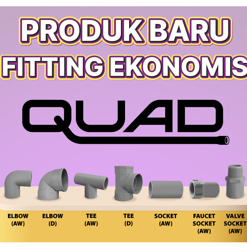 เข่า ELBOW EL PIPE PVC QUAD SIZE 1 2 21/2 3 DIM / INCH | Shopee Thailand