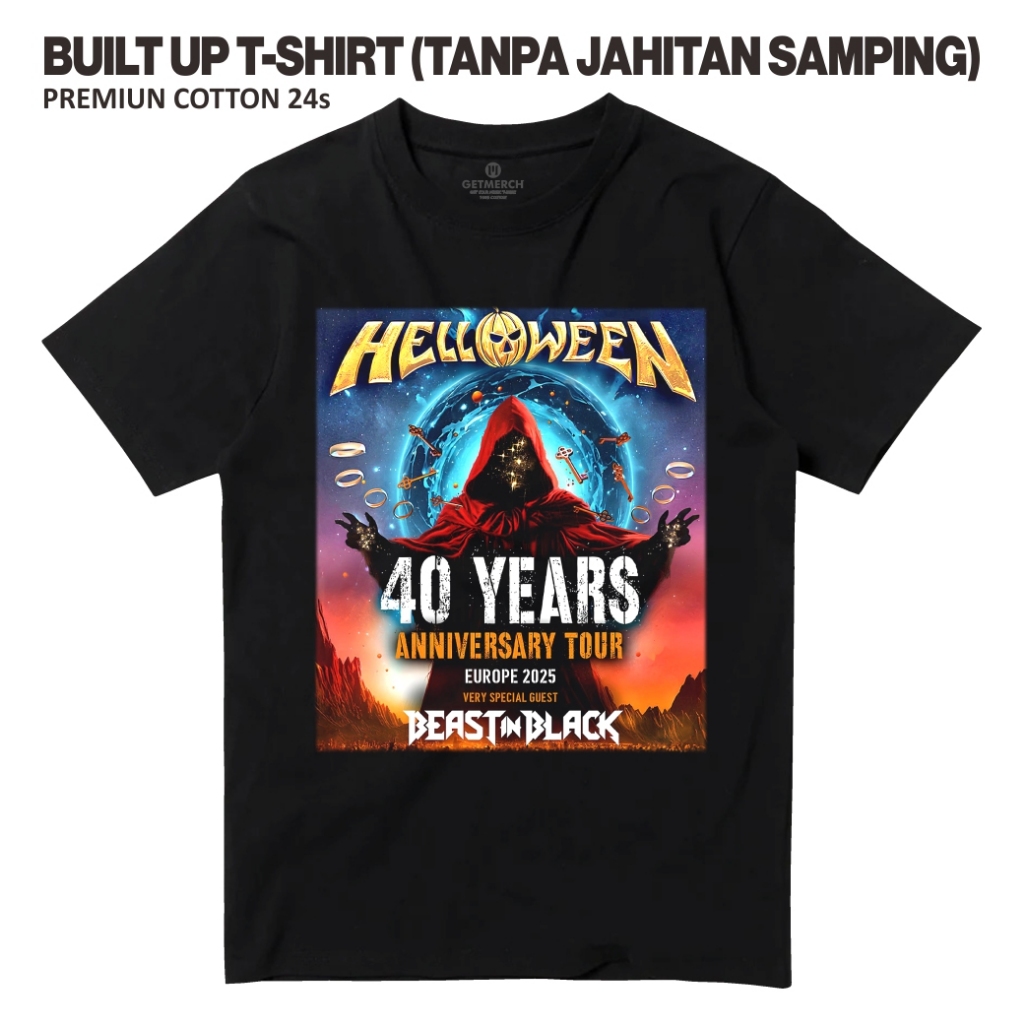 HELLOWEEN 40 ปี Anniversary Tour 2025 เสื้อยืดเพลง Metal Band Tshirt ...