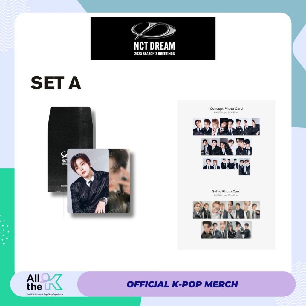 NCT DREAM RANDOM TRADING CARD - 2025 SM ARTIST SEASONS GREATINGS ...