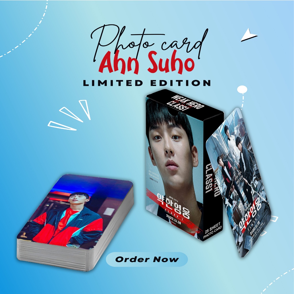 ชุดโฟโต้การ์ด AHN SUHO WEAK HERO CLASS 1 PREMIUM 25 แผ่น ฟรีกล่อง | Shopee Thailand