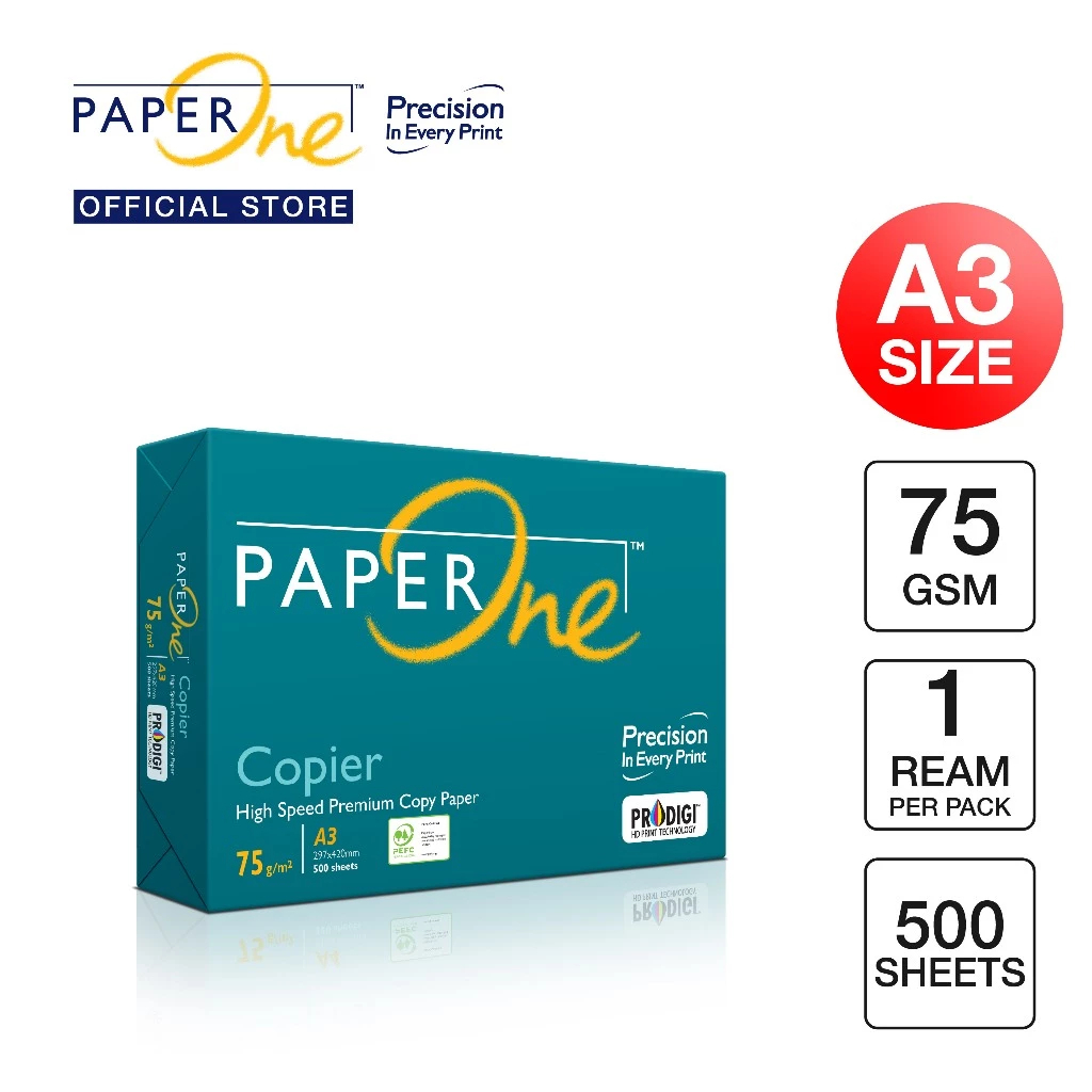 HVS PAPER / กระดาษพิมพ์ / กระดาษ PHOTOCOPY / HVS A3 75 GSM PAPERONE ...