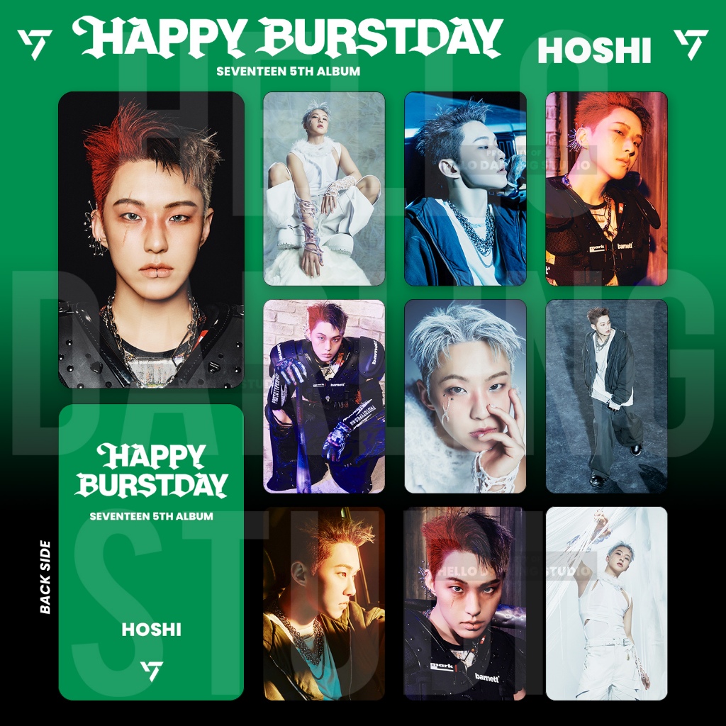 ชุดโฟโต้การ์ด SVT Happy Burstday HOSHI 10 ชุด ไม่เป็นทางการ พัดลมทํา ...