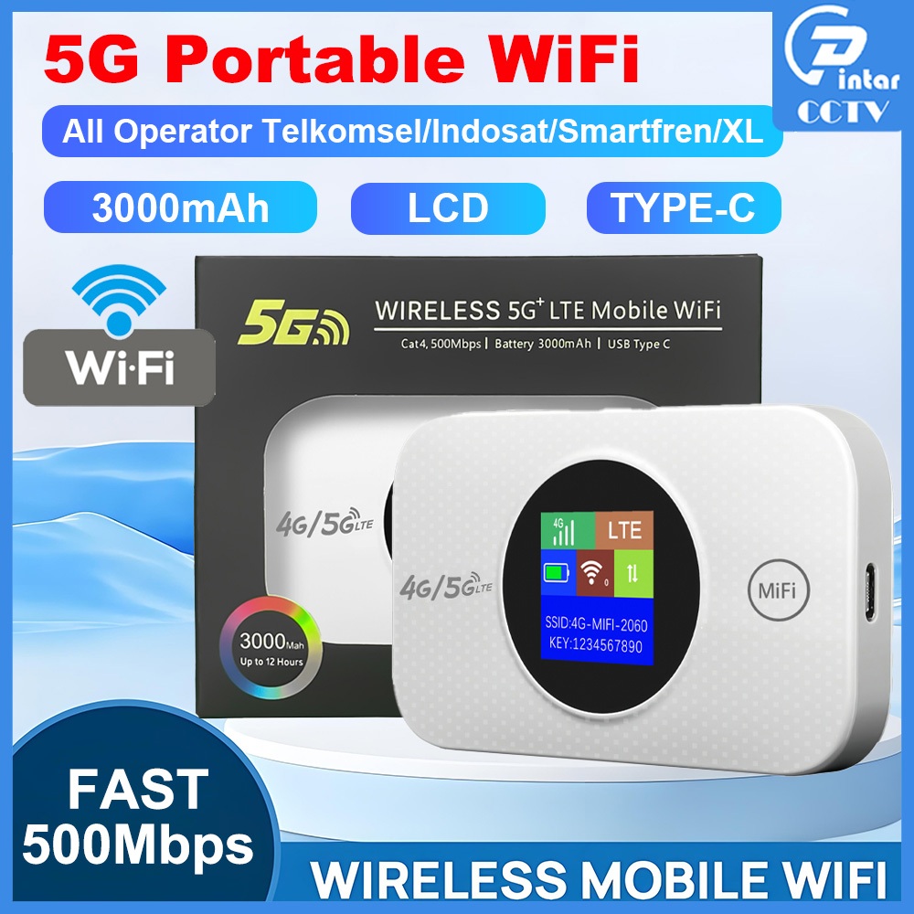 5G Wifi Modem All Operator ซิมการ์ด Mifi 500Mbps 3000Mah 4G Lte Router ...