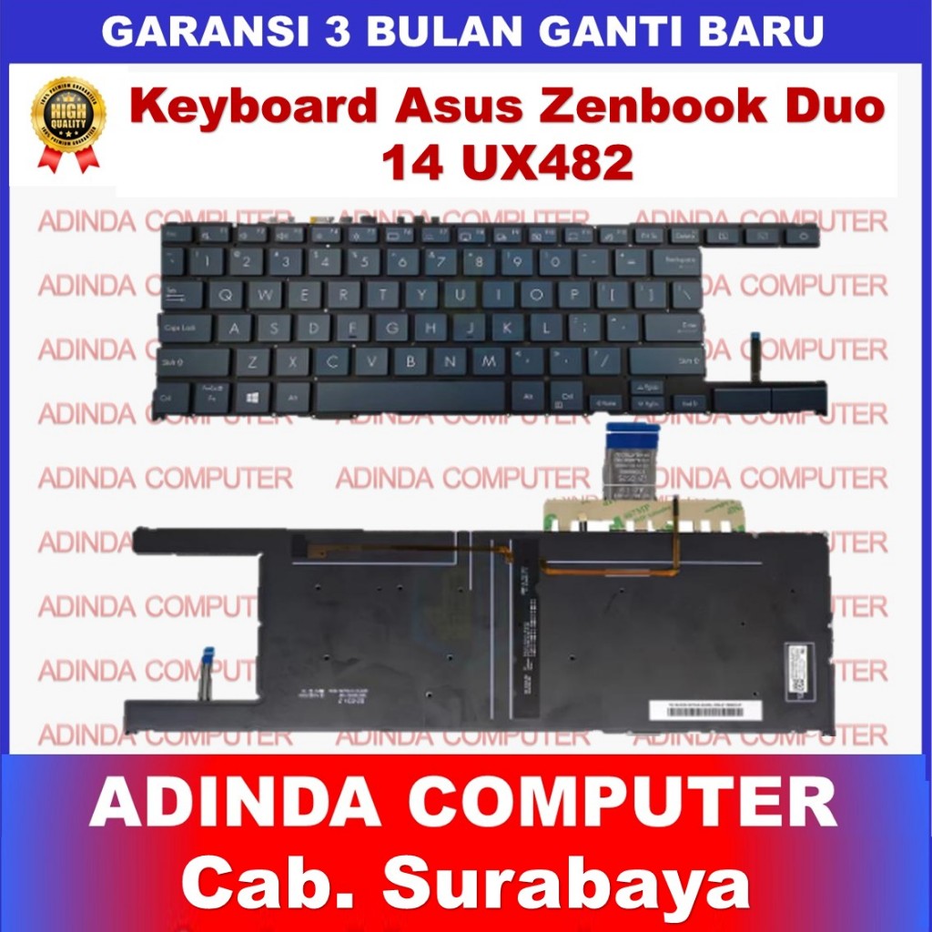 Asus Zenbook Duo 14 UX482 UX482E UX482EA UX482EAR UX482EG คีย์บอร์ด | Shopee Thailand