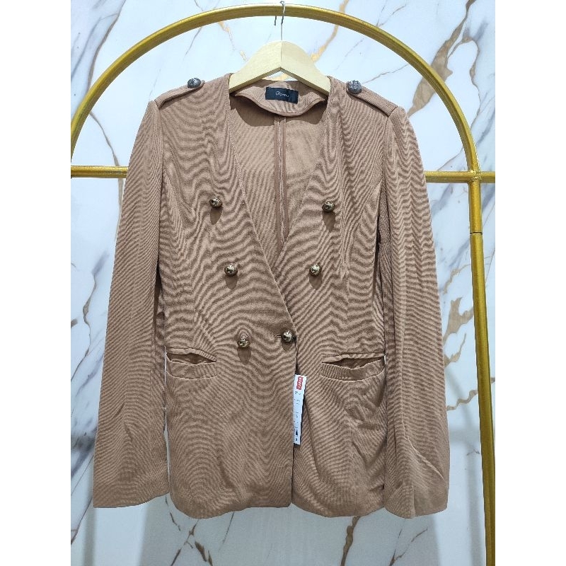 Blazer คาร์ดิแกน Coksu/Milo ROEM ปุ่ม Balmain ไม่มีคอปก LD 86-88 วัสดุ ...