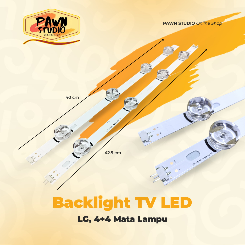 Mata LG TV BACKLIGHT โคมไฟ LED 4+4 ตา / ไฟ LED BACKLIGHT 4+4 LG LIGHT ...