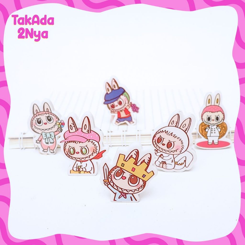 Labubu 2D Eraser ยางลบดินสอแบนตุ๊กตายางเครื่องเขียนสองมิติยางลบแบน ...