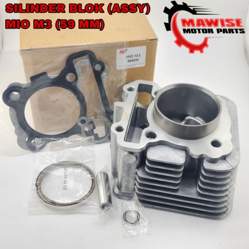 กระบอก BLOCK (ASSY) MIO M3 (59 MM) - CYLINDER BLOCK SEHER BORING BORE ...