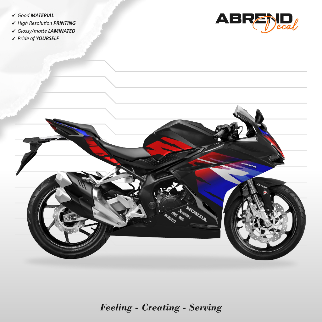 Striping CBR 250 RR OLD FIREBLADE GRADATION / HONDA CBR 250RR ...