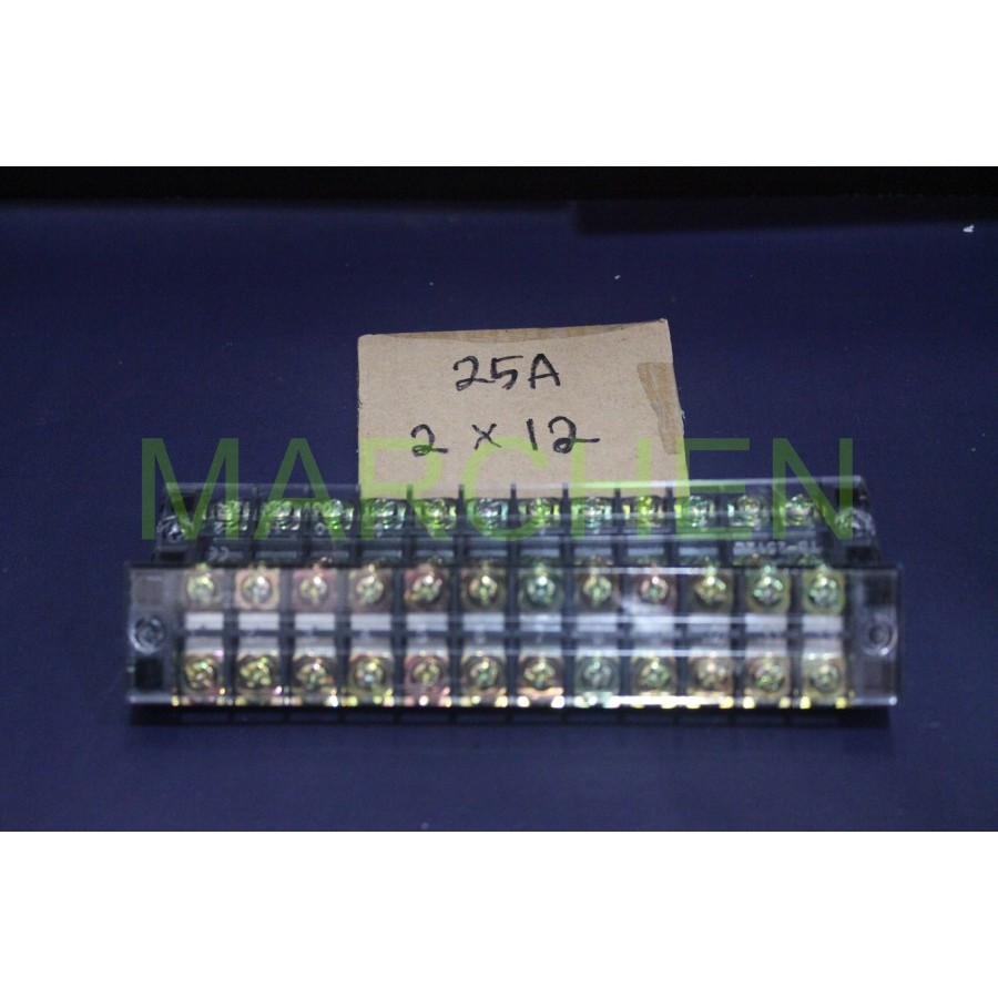 สาย BLOCK TERMINAL 25A 12 POLE 2 X 12 | Shopee Thailand