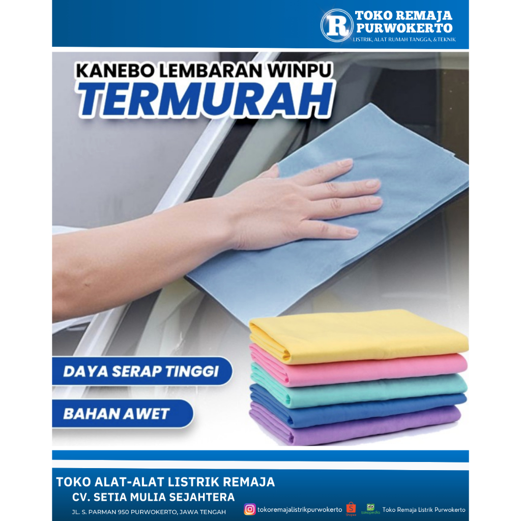 Kanebo Winpu Refill Chamois Kanebo Multipurpose Washcloth Jumbo 43 x 32 ...