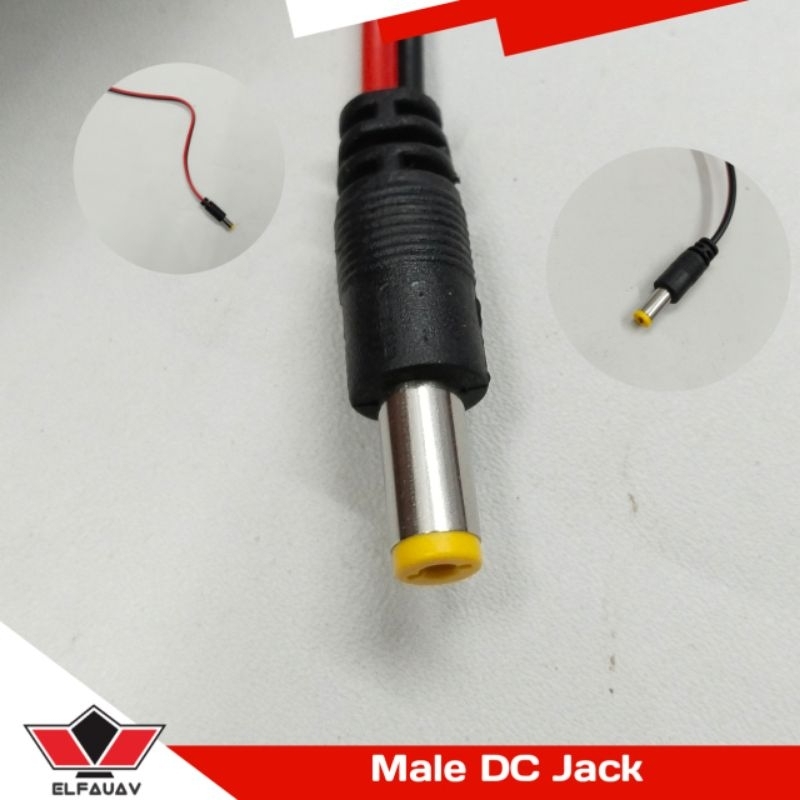 สายไฟ DC JACK POWER ตัวผู้ 2.1X5.5 มม.สายไฟ JEK กล้องวงจรปิด 2.1X5.5 JANTAN | Shopee Thailand