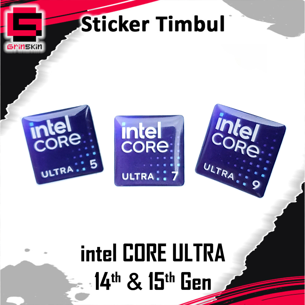 สติ๊กเกอร์สัญลักษณ์นูน intel Core Ultra 5 7 9 Gen 14 Gen 15 | Shopee Thailand