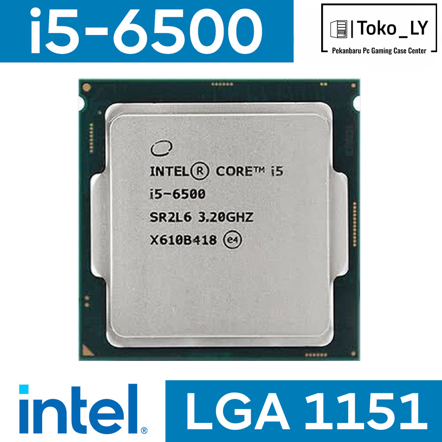 โปรเซสเซอร์ Intel Core i5 6500 ซ็อกเก็ตถาด 1151 Skylake Gen 6 Ci5 ...