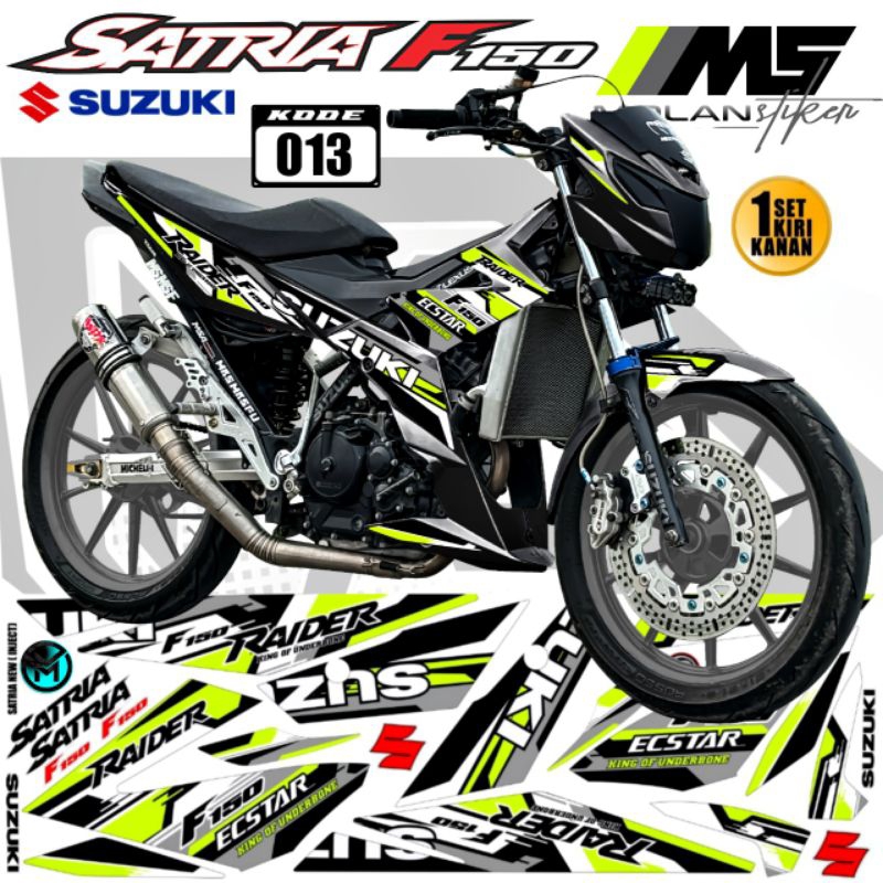 Decal สติกเกอร์ Striping Satria Fu Fi Variations ฉีด Raider R 150 Fi ...